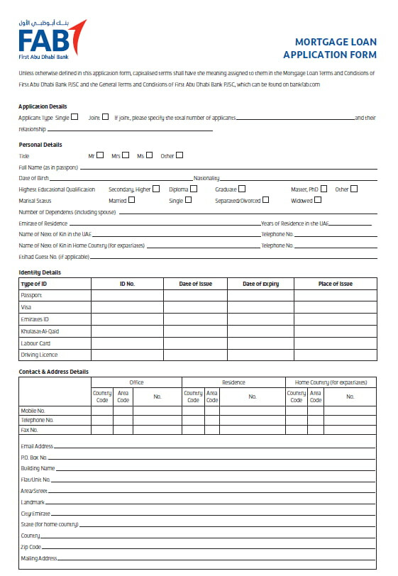 First Abu Dhabi Bank mortgage: full guide | Kredium